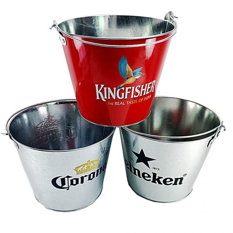 Custom Wholesale 5L Galvanized Beer Bucket For Beer Brands - China Tin ...