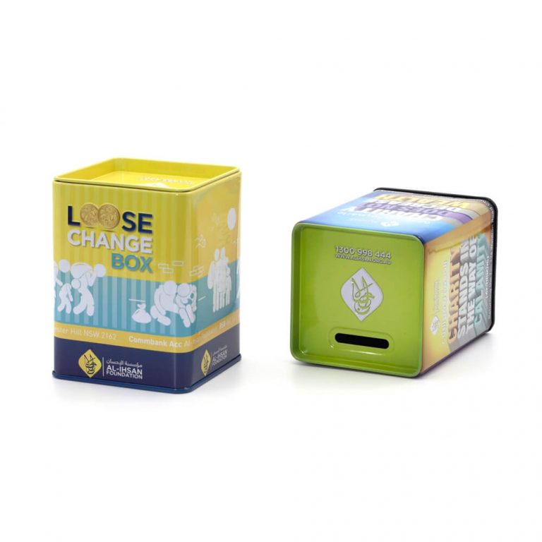 Multi Color Desgin Custom Square Tin Piggy Bank - China Tin Box ...