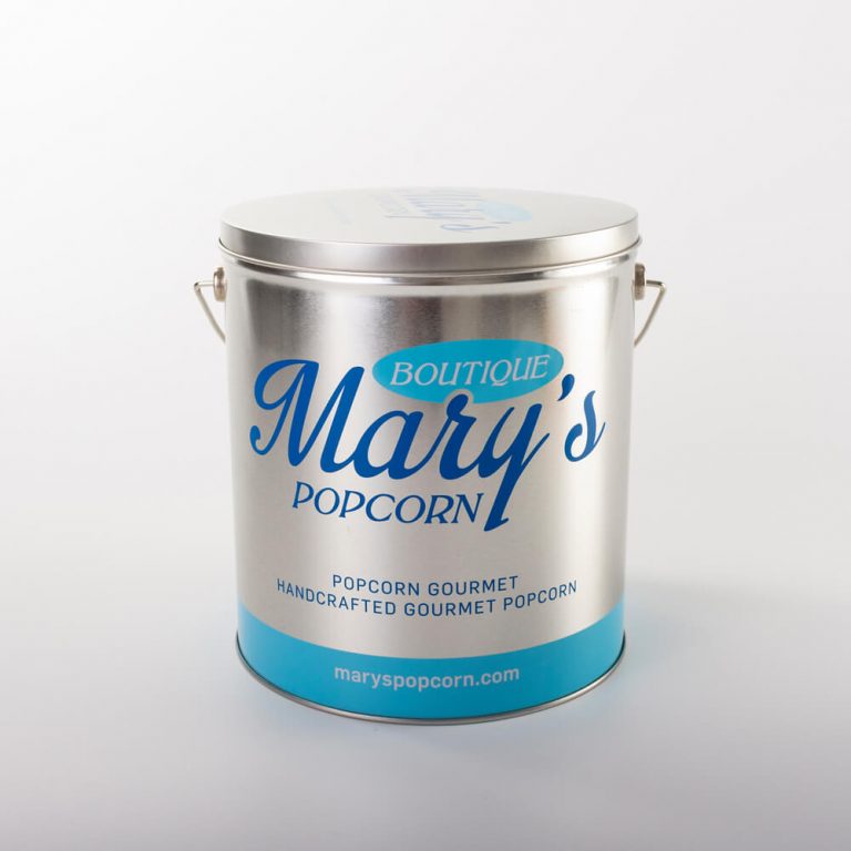 1 Gallon Plain Silver Color Logo Printed Popcorn Tins - China Tin Box ...