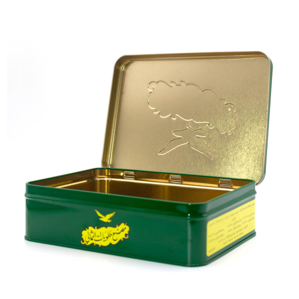 Rectangle Shallow Tin Box For Arabic Cookie Sweets Packaging China Rectangle Shallow Tin Box For Arabic Cookie Sweets Packaging China